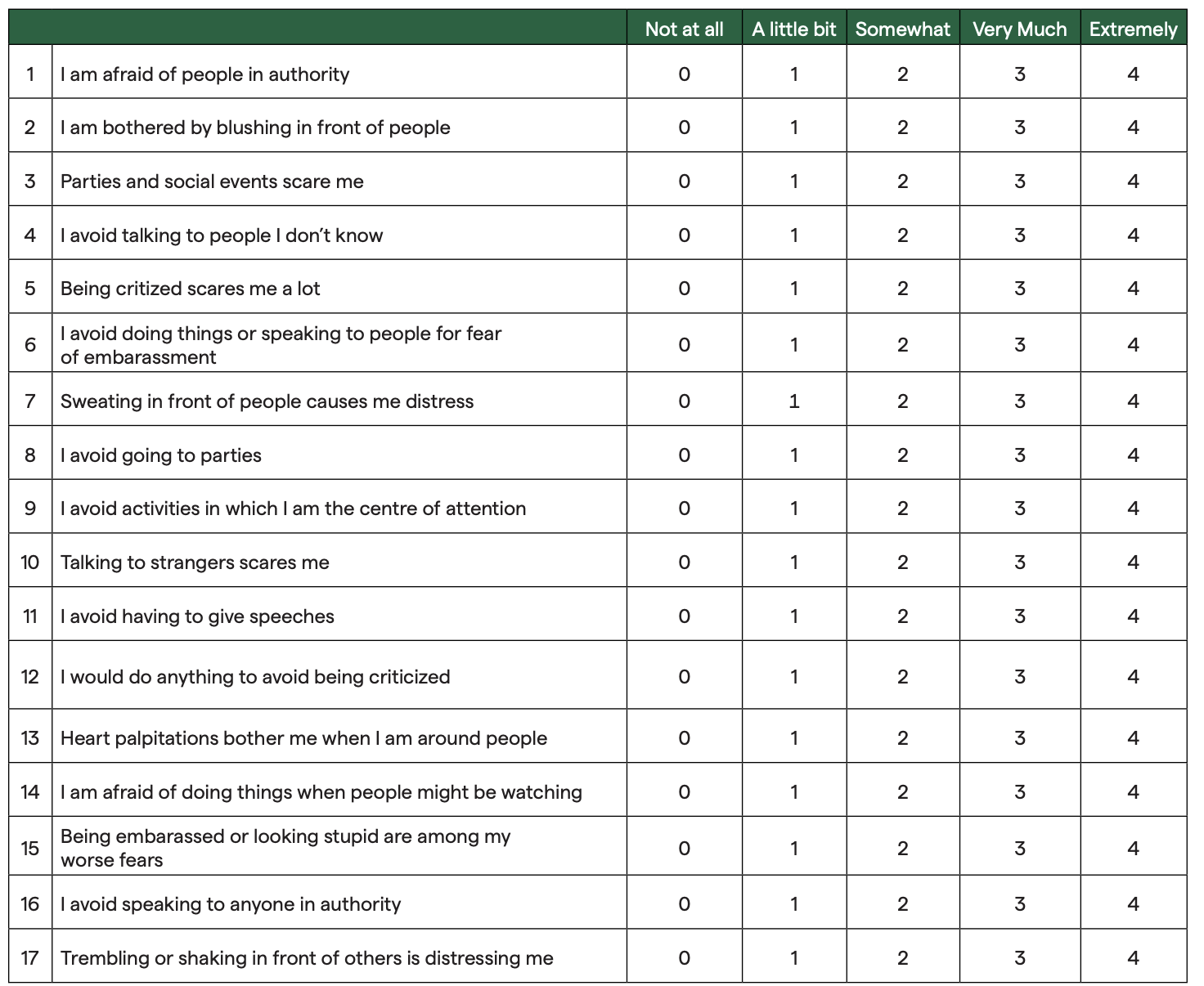 Social Anxiety | SPIN | Greenspace (US)